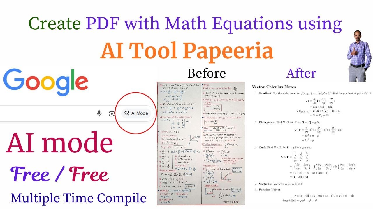 Create PDF with Math Equation using AI Tools