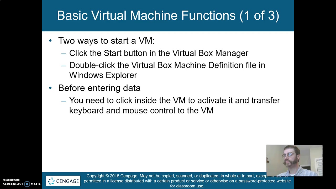 Virtualization Chapter 2: Basic Virtual Machine Functions