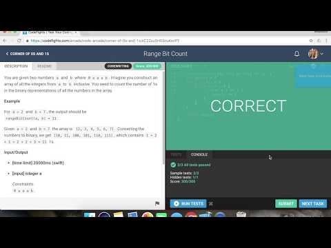 Range Bit Count - CodeFights - Python