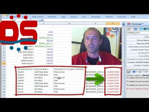 Excel pricing of CDS using QuantLib ISDA method