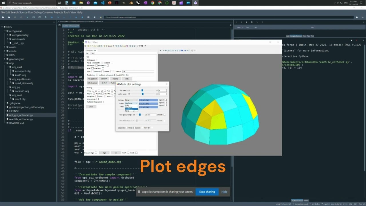 [ArchGeo] Programming Visualization for Architectural Geometry / Geometry Processing