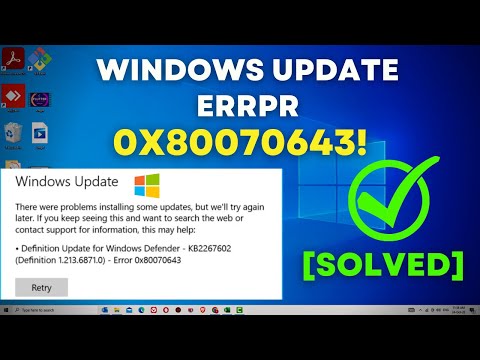Fix Windows Update Error 0x80070643 in 5 Minutes on ANY Windows Version!