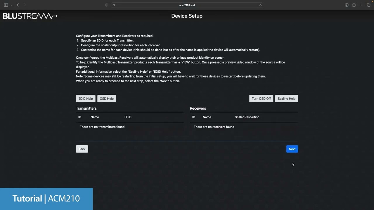 ACM210 Tutorial - 01. Basic Configuration