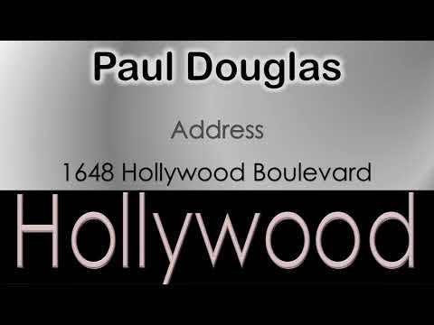 Paul Douglas   How to pronounce Paul Douglas Hollywood Actor from 1648 Hollywood Boulevard?