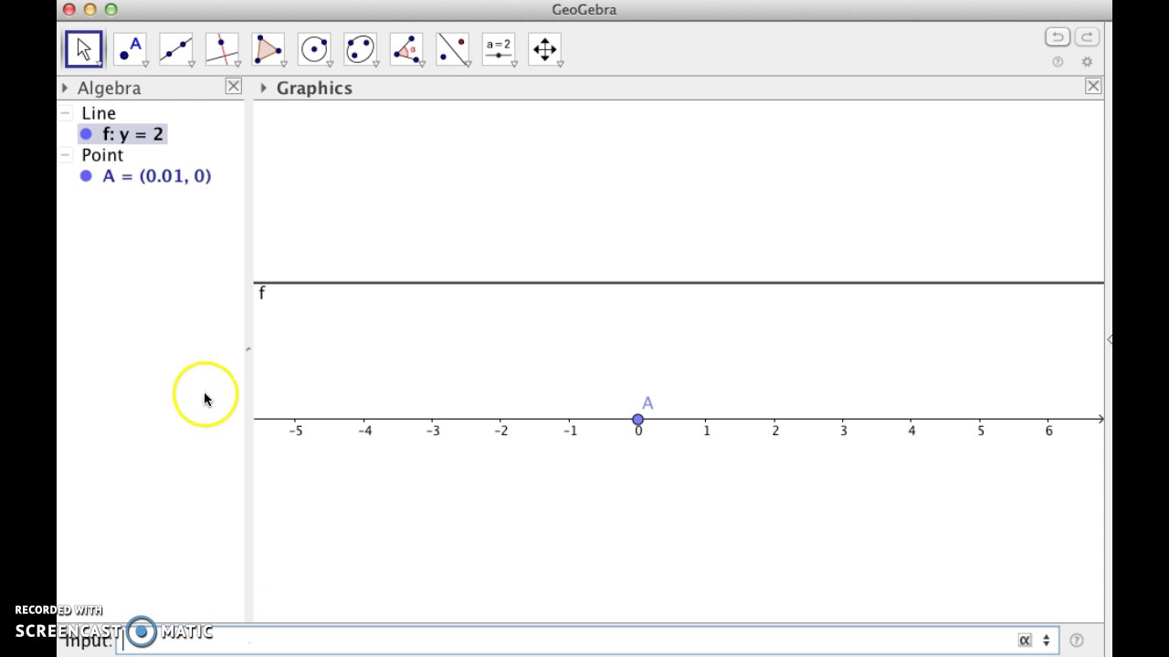 Creating a Dynagraph on Geogebra
