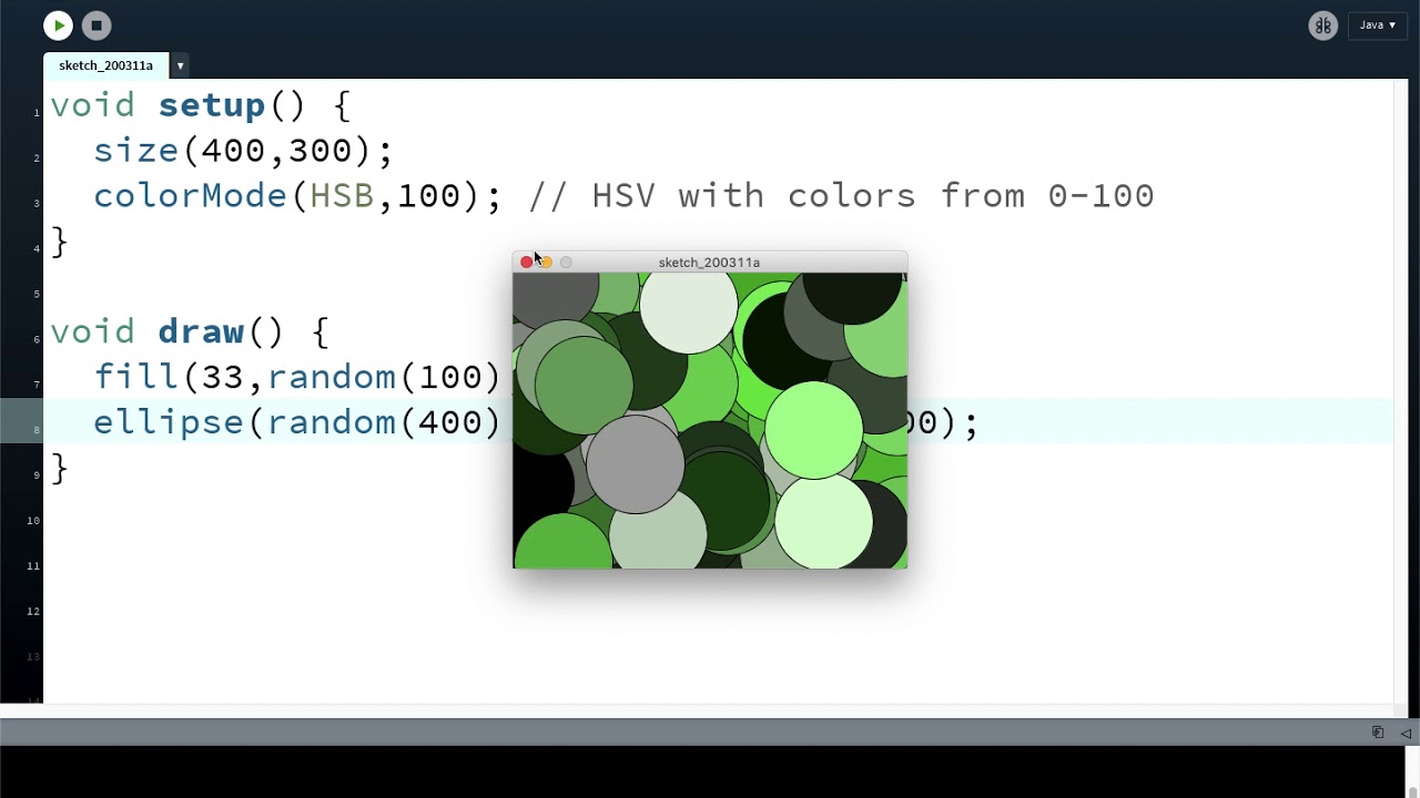 MMEDIA 1A03 Video Lecture 18: Generative Art with Processing