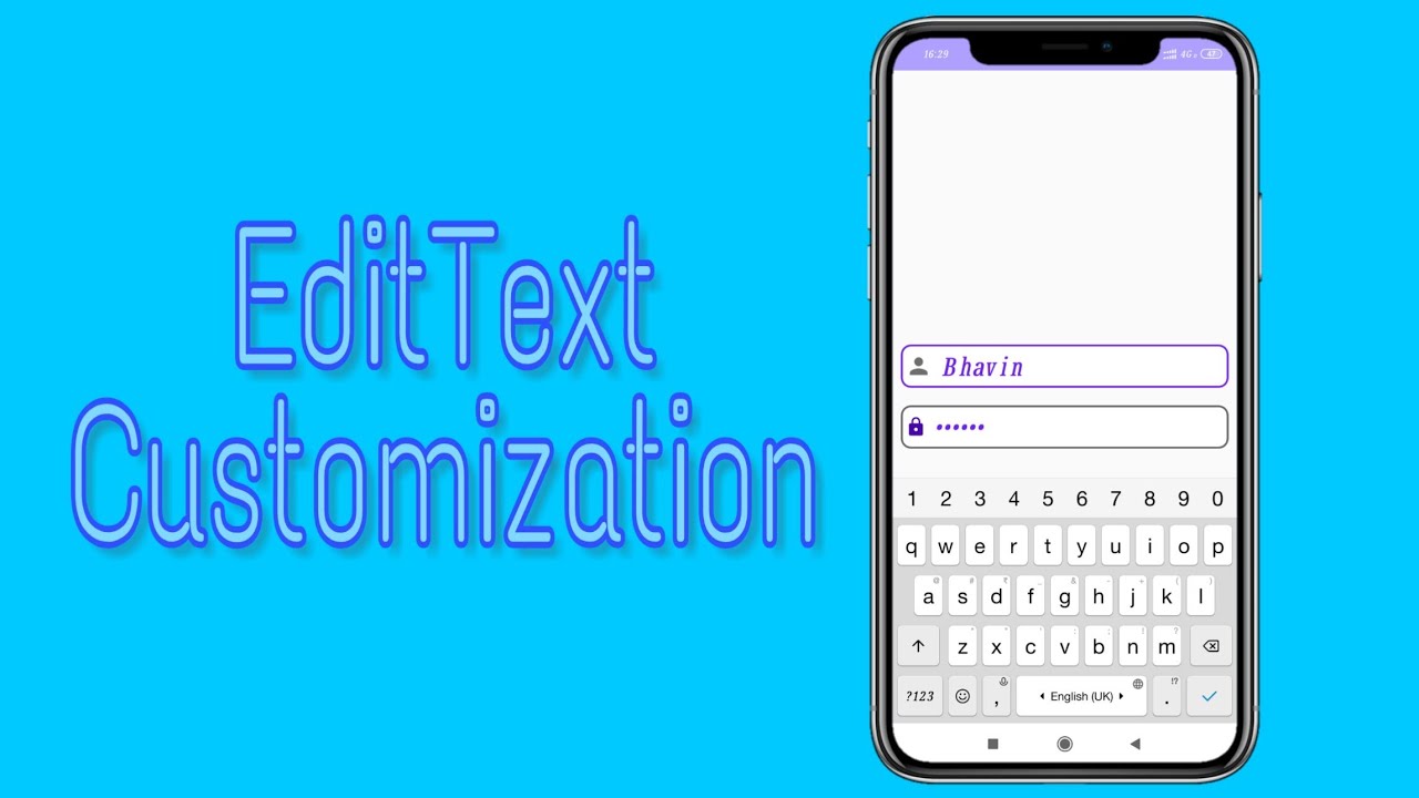 EditText customization tutorial | Android studio