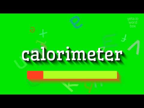 How to say "calorimeter"! (High Quality Voices)