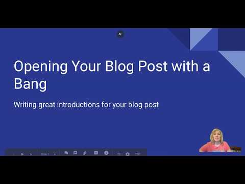 How to Write a Great Introduction For Your Blog Posts | Opening Your Post with a Bang