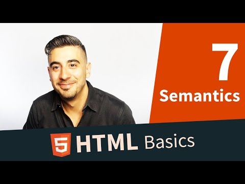 HTML Tutorial — Semantics (7/11)
