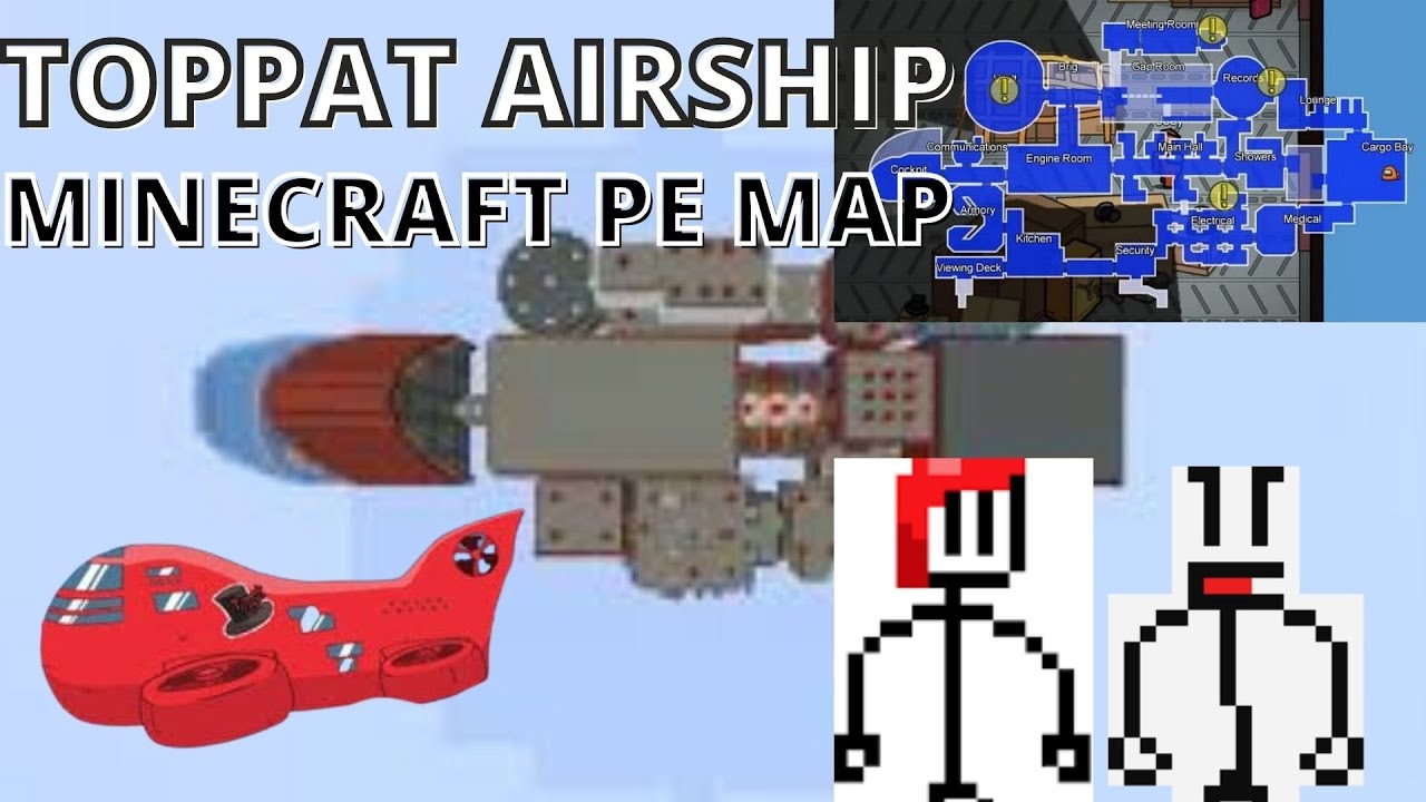TOPPAT AIRSHIP MINECRAFT POCKET EDITION MAP