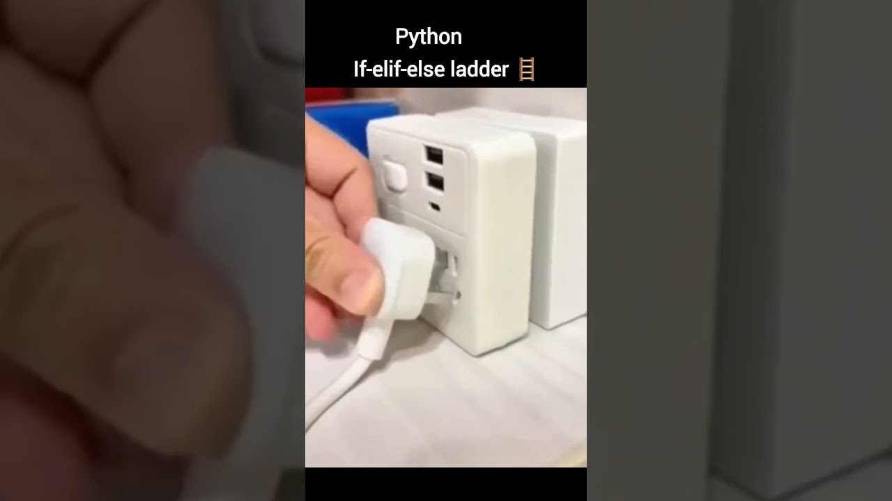 Example of if-elif-else ladder 🪜 in Python #funny #coding