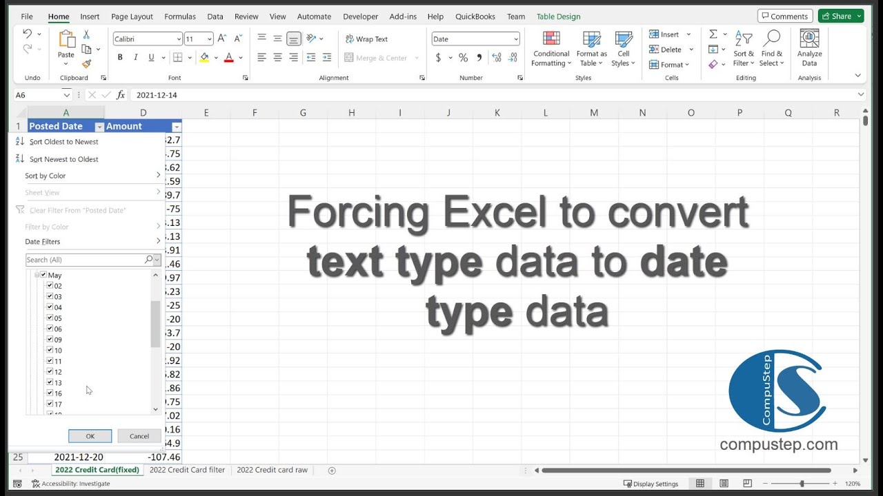 Troubleshooting Excel Date Filter Issues