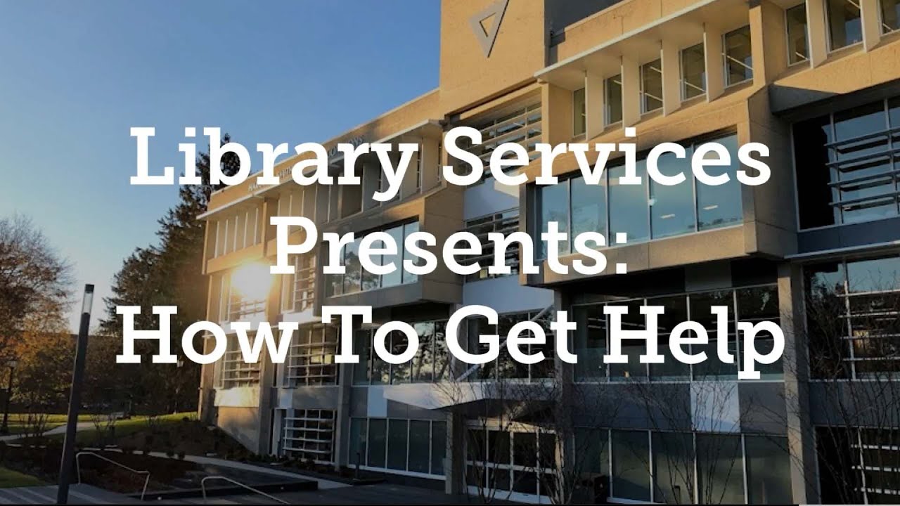 How to Get Help - Springfield College Library Services