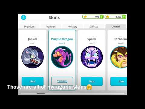 My Agario mobile skins!!