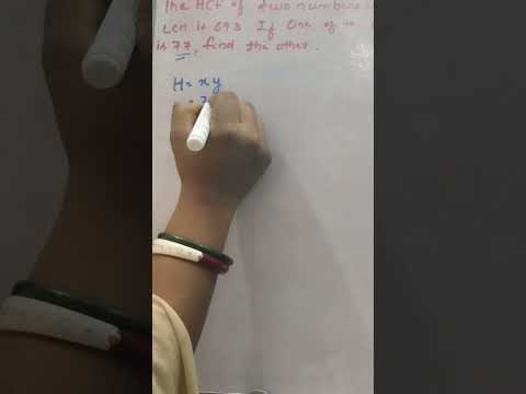 The H.C.F of two no. is 11 & their L.C.M is 693.if one of the no. is 77 find the other#short video