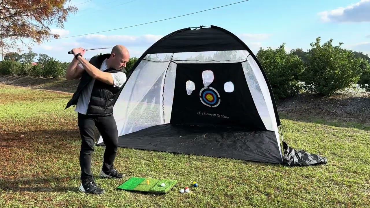 Golf Net - 10x7Ft Golf Practice Net With Golf Mat Review