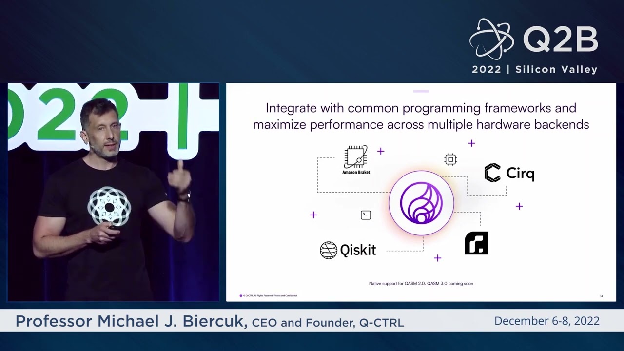 Q2B 2022 SV | Autonomous Error Suppression for your Quantum Algorithms | Michael J. Biercuk | Q-CTRL