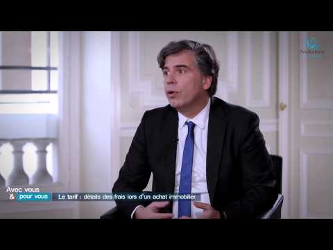 Le tarif du notaire