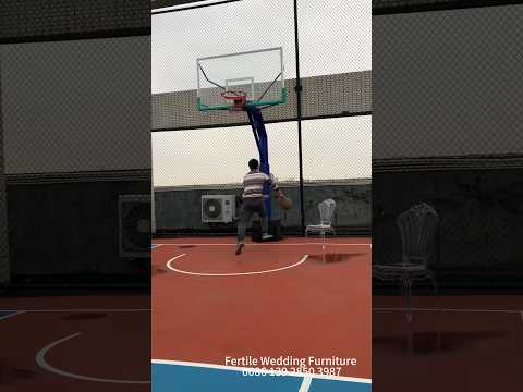 Playing basketball and wedding chair would be a good combination#furniture #plasticchair #basketball