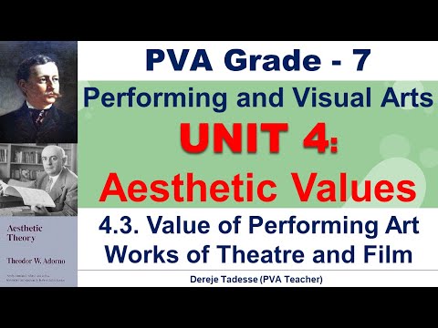 PVA G-7 UNIT 4: Nilai Estetika | 4.3. Nilai Karya Seni Pertunjukan Teater dan Film