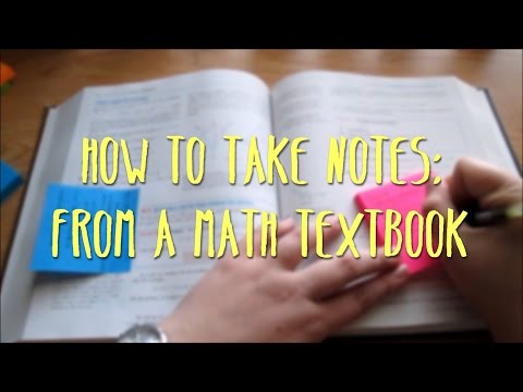 How to Take Notes: from a Math Textbook – Statics and Stationery