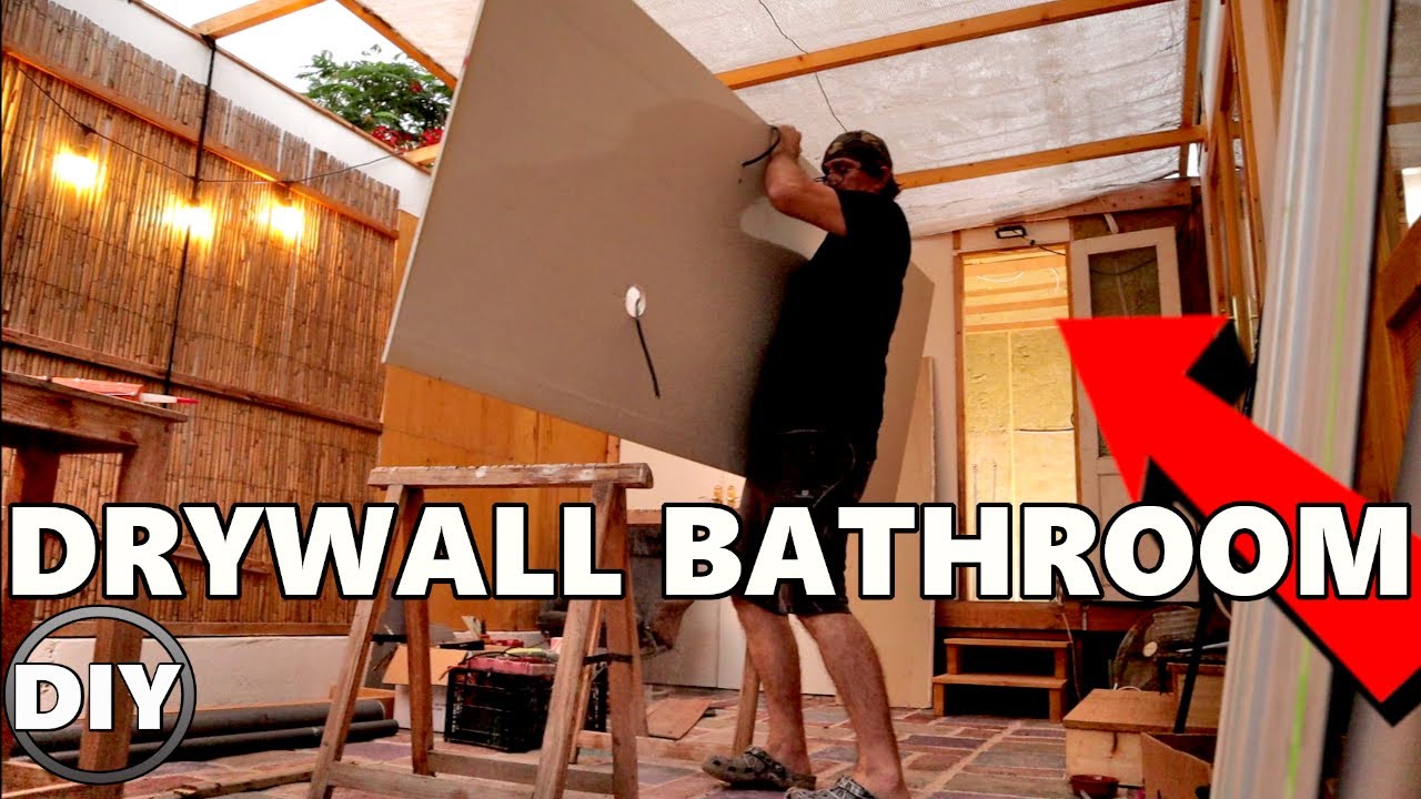 Drywall Installation in Tiny Bathroom (S1 Ep26)