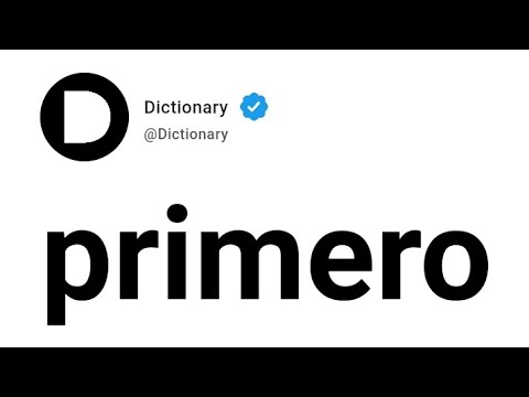 primero Meaning In English