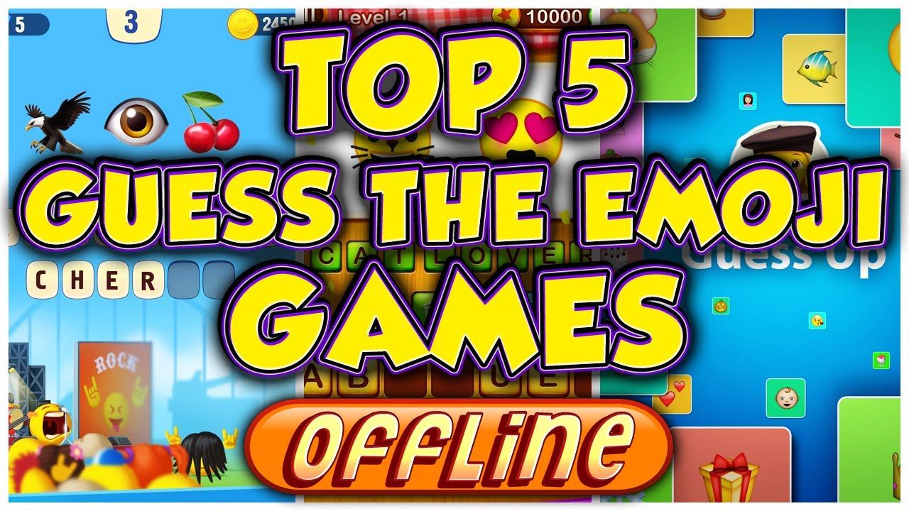 Top 5 GUESS THE EMOJI Games (Android Offline Games)