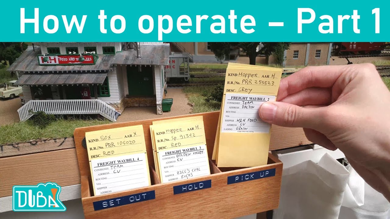 14 - Beginners guild to model railroad operations. Introduction to the Car Card system.