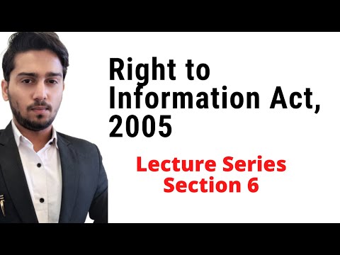 Section 6 : Right to Information Act 2005