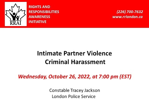 Intimate Partner Violence - Criminal Harassment