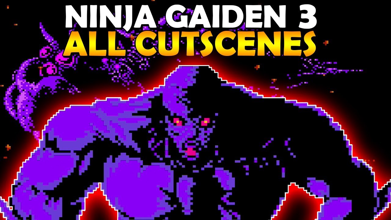 Ninja Gaiden 3 Full Movie NES All Cutscenes Ending The Ancient Ship of Doom Nintendo Version HD