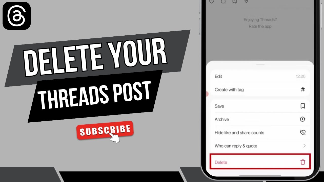 How to Delete a Threads Post Quickly