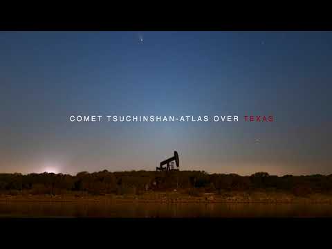 Comet Tsuchinshan-Atlas Over Texas