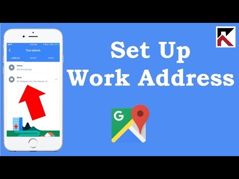 How To Set Your Work Address Google Maps iPhone