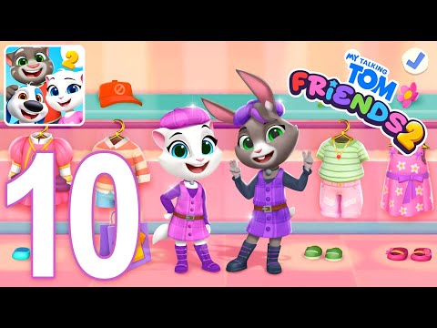MY TALKING TOM FRIENDS 2 GAMEPLAY PART 10 - ANGELA & BECCA'S FASHION (EARLY ACCESS)