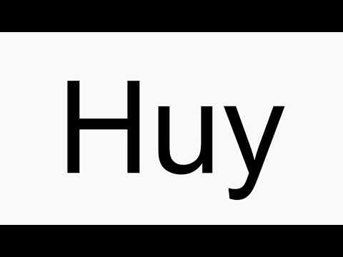 How to pronounce Huy