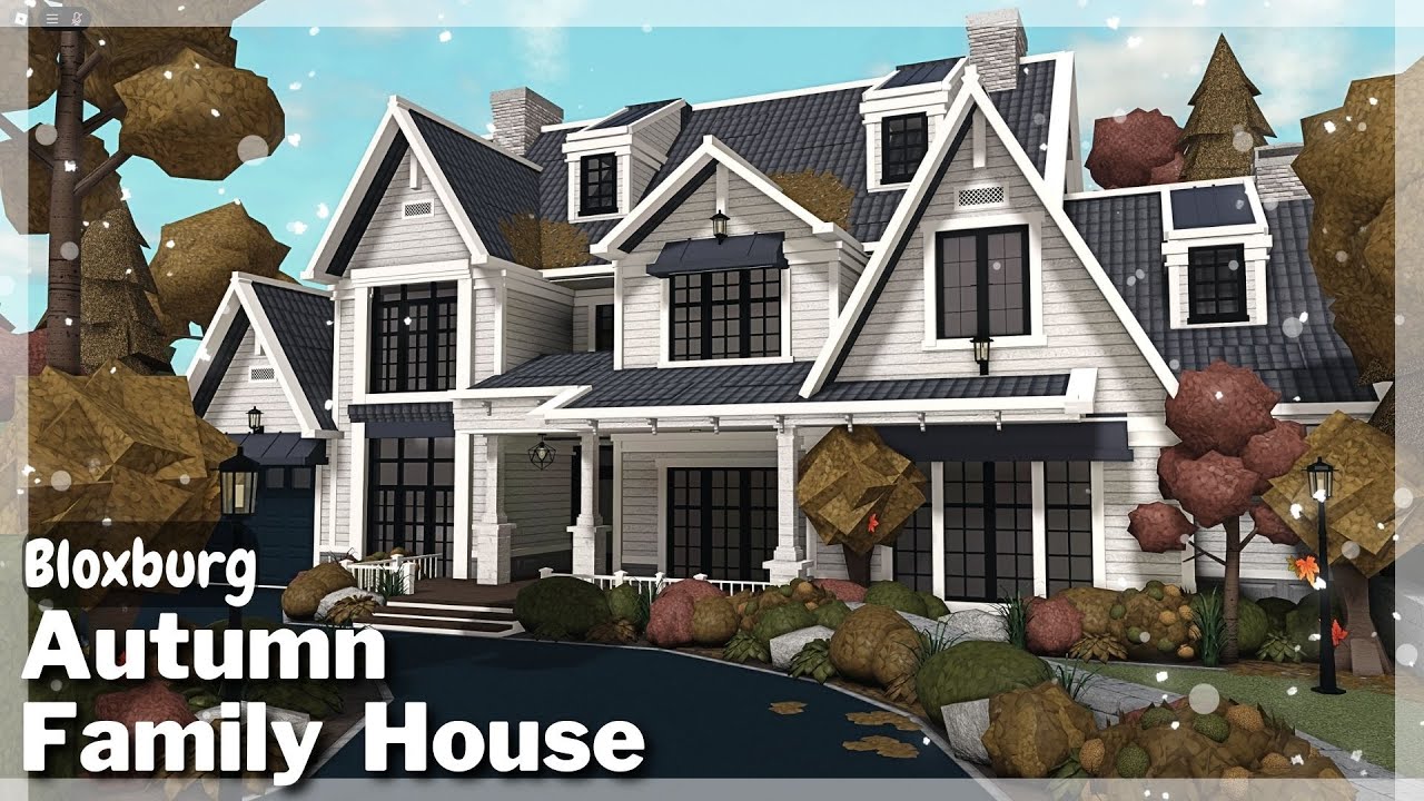 BLOXBURG: Autumn Family Roleplay House Speedbuild | Roblox House Build