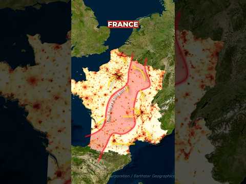 How Can France Be So Empty ??π«π·π₯#shorts #geography #facts #france #maps #funfacts #europe #viralfact