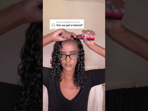 denman brush curl definition tutorial #shorts AMAZING RESULTS