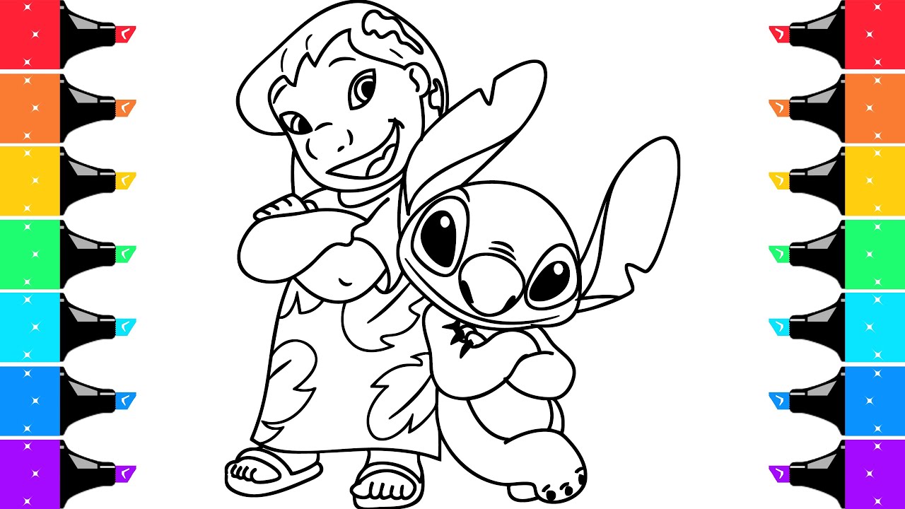 Lilo and Stitch Coloring Book | Coloring Lilo and Stitch Coloring Page