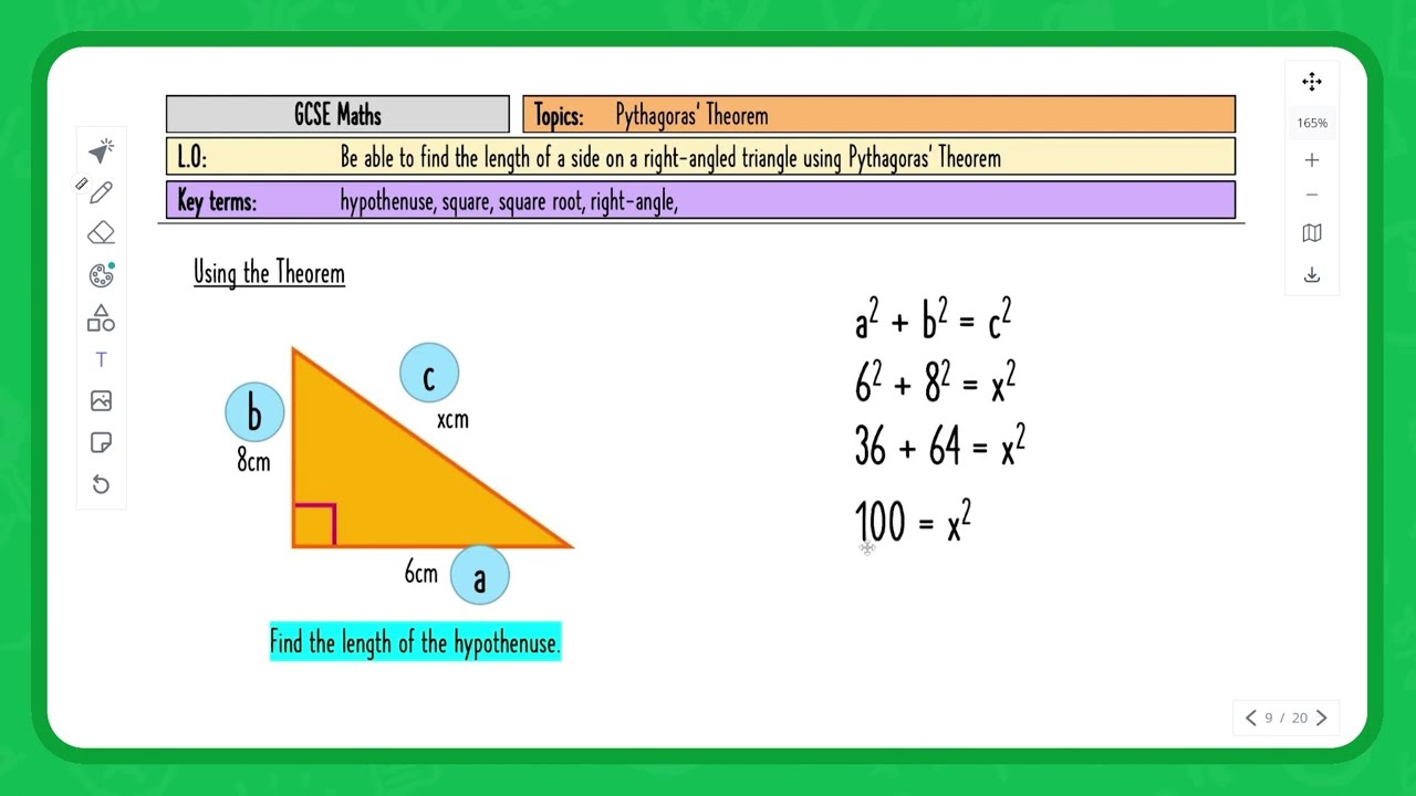 Pythagoras Theorem | GCSE Maths | Tutorial & Practice Question