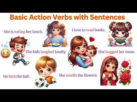 100 Action Verbs with Sentences | Learn English Vocabulary with Examples | Improve Your English