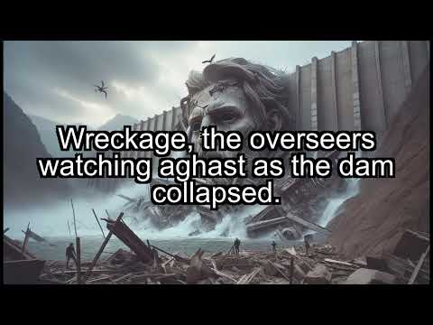 Quick Dive into English Sentence: Wreckage, the overseers watching aghast as the dam collapsed.