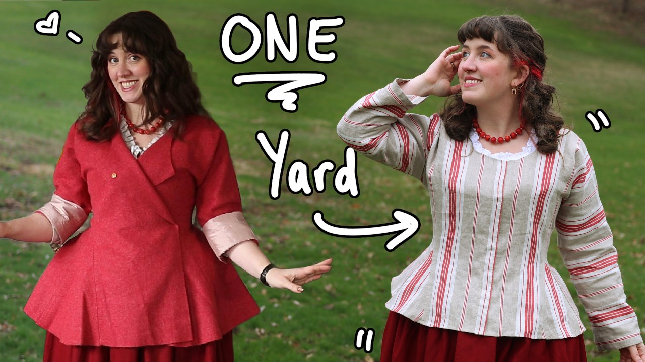 Simple 18th Century Jacket - How to make a pattern and sew