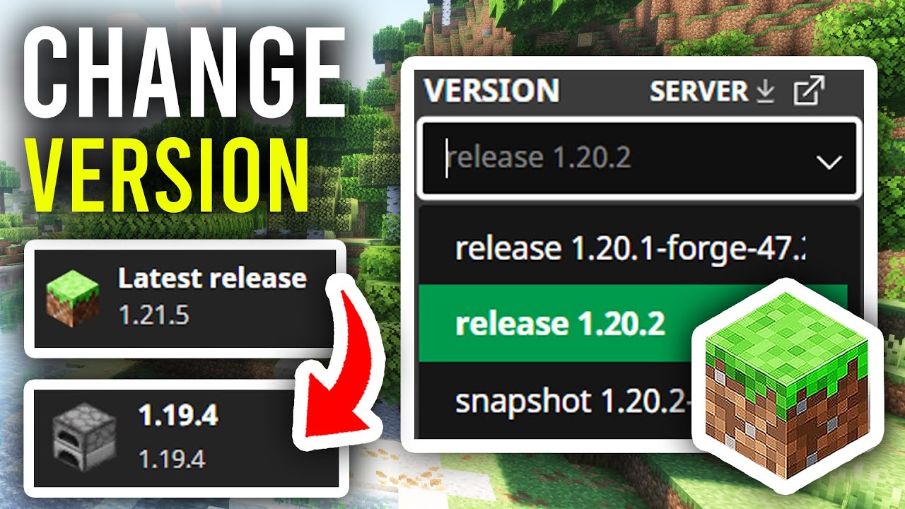 How To Change Your Minecraft Version - Full Guide