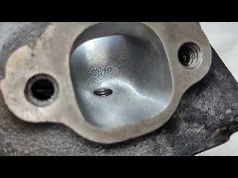 Slover ported Chevy Bowtie cylinder heads 034, ruined by Charlie 1st new cut