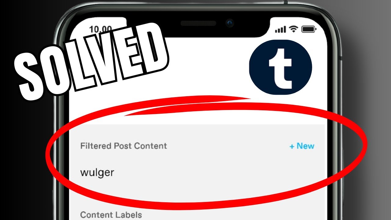 How to set up filtered content on Tumblr