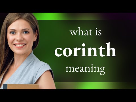 Corinth • definition of CORINTH